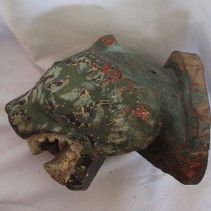 Wall Decor | Vintag Wood Leopard Head Sculpture Art Tribal Head | Poshmark
